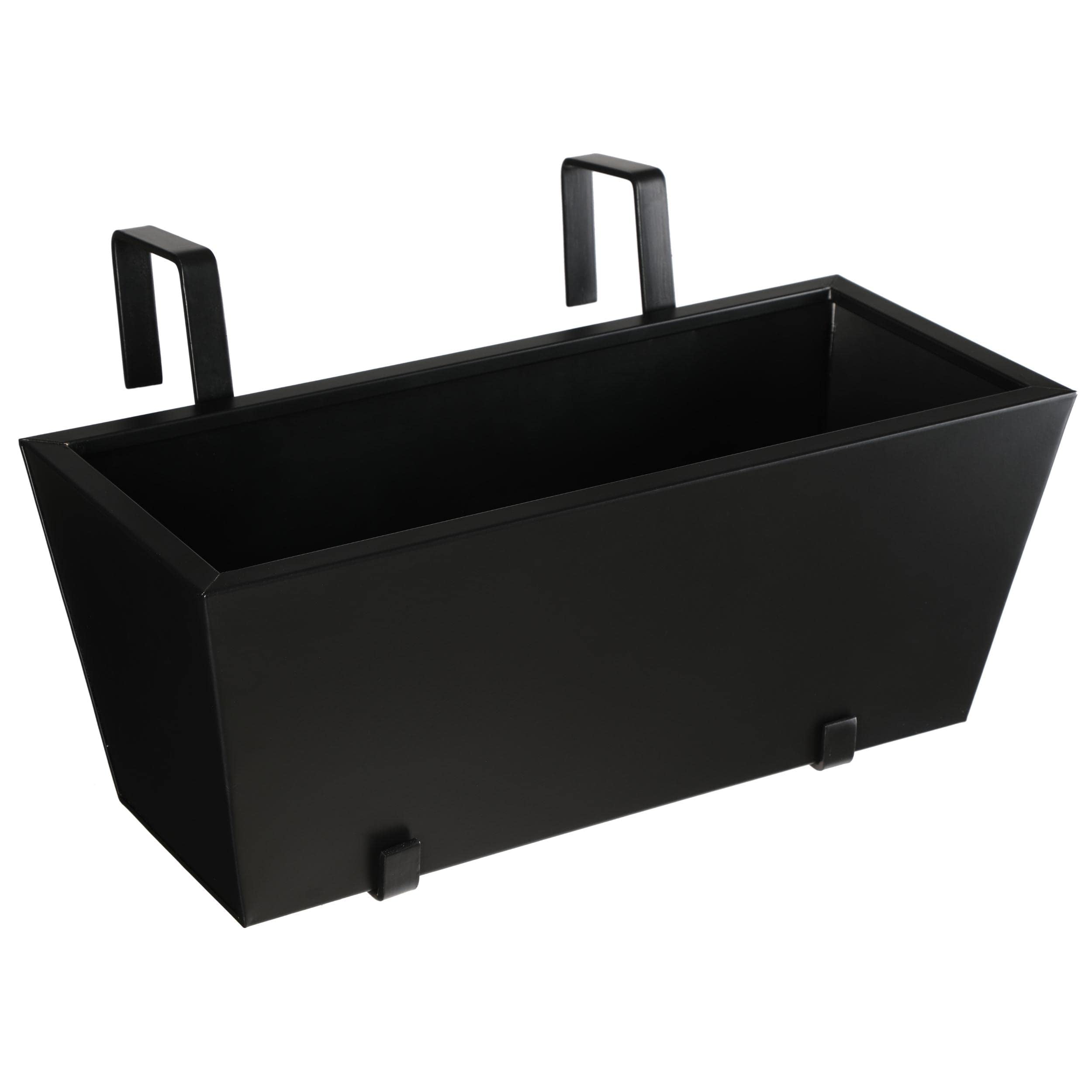 Adjustable Metal Railing Planter Box for Balcony Deck Fence Porch Patio ...