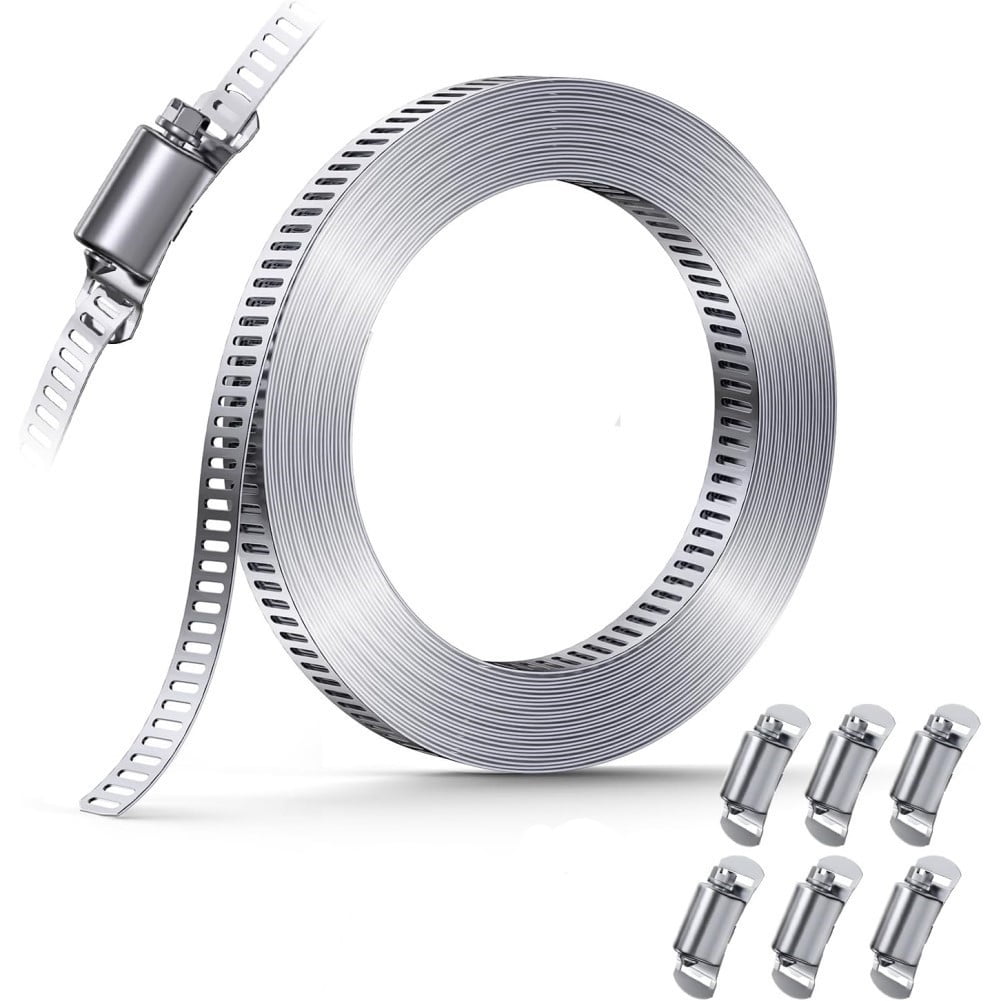 Adjustable Metal Strap Hose Clamps with Comprehensive Installation ...