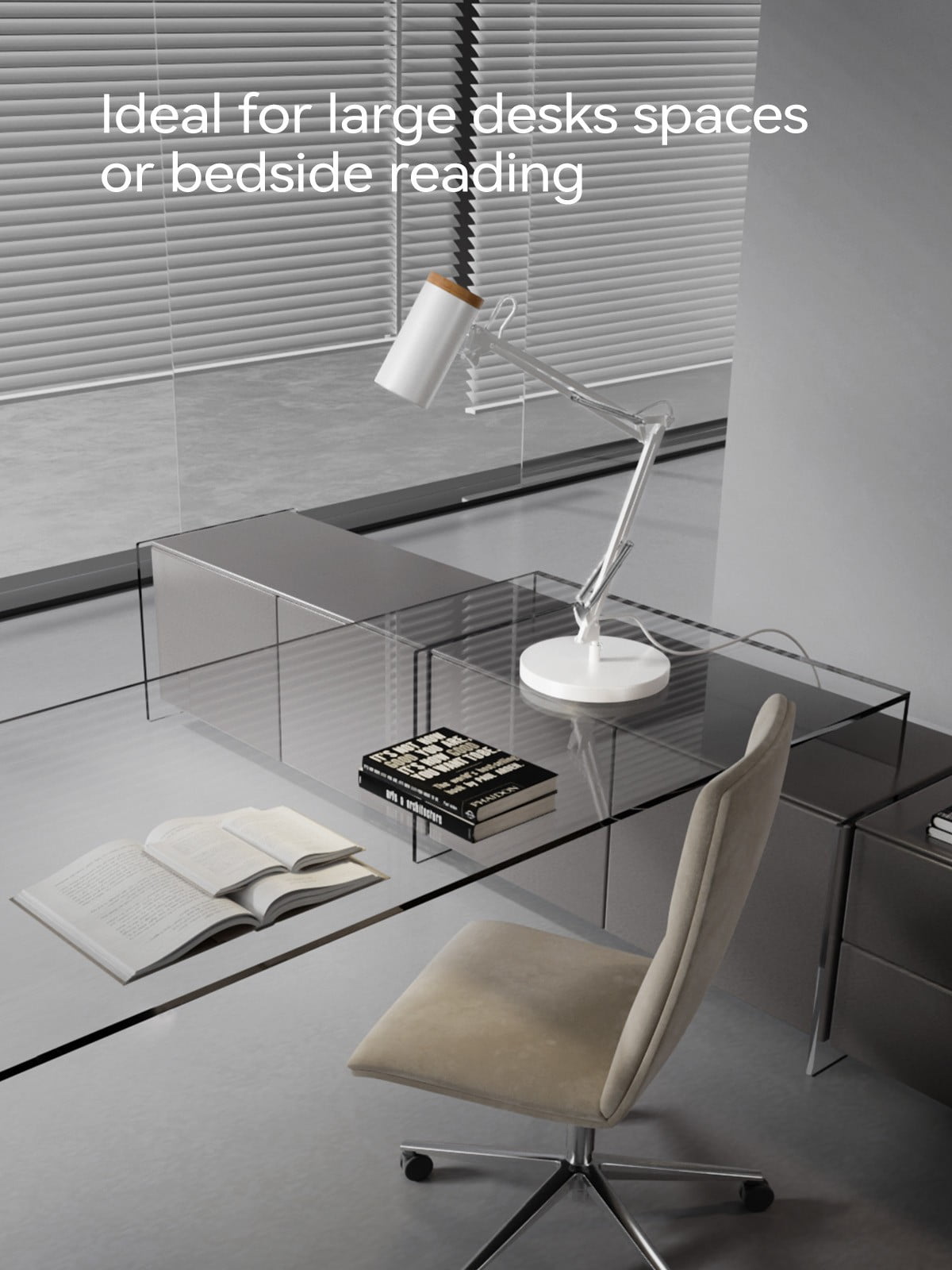 Adjustable Metal Table Lamp, Large Size Max Height 29.7", E26 Base ...