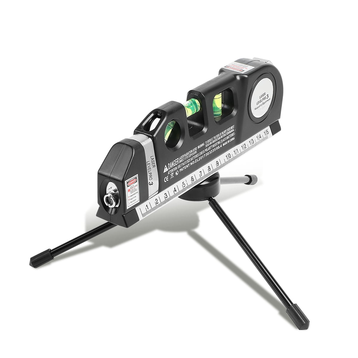 Adjustable Metric Ruler w/ Triangle Bracket – 8 ft. Measuring Tape w ...