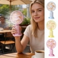 Adjustable Mini Handheld Rechargeable Portable Fans, Compact Desktop ...