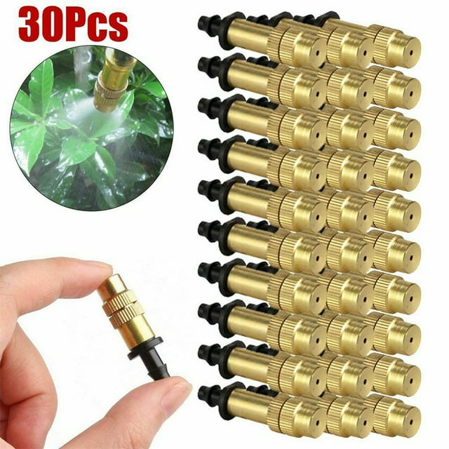 Adjustable Misting Nozzle for Garden Patio, Premium Brass Construction ...