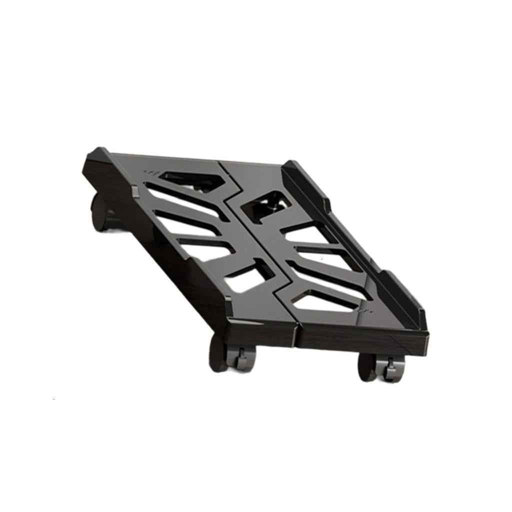 Adjustable Mobile CPU Stand with 4 Casters Wheel Floor Standing Host ...