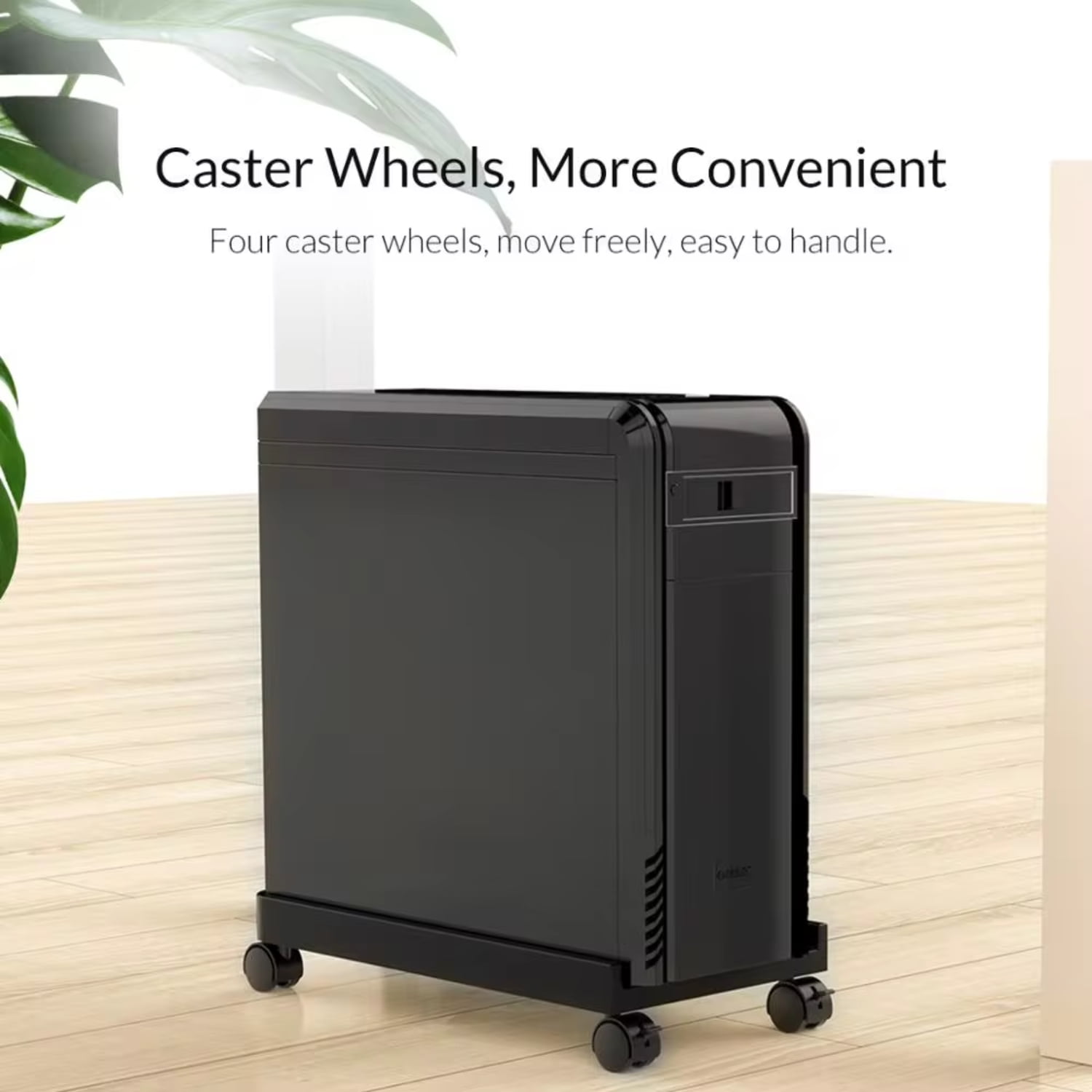 Adjustable Mobile Computer Tower Stand with Locking Caster Wheels for ...