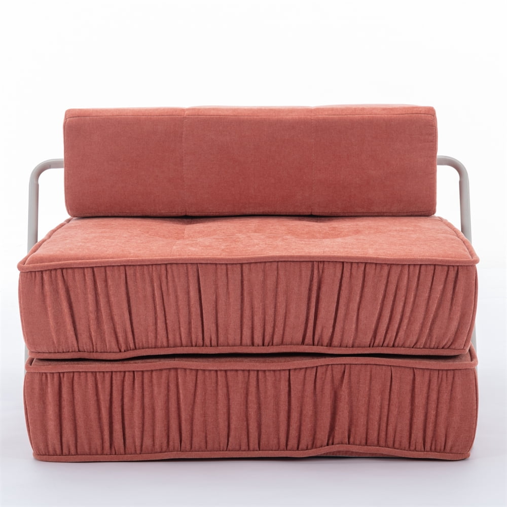 Adjustable Modern Folding Sofa, Minimalist Chenille Convertible Sofas ...
