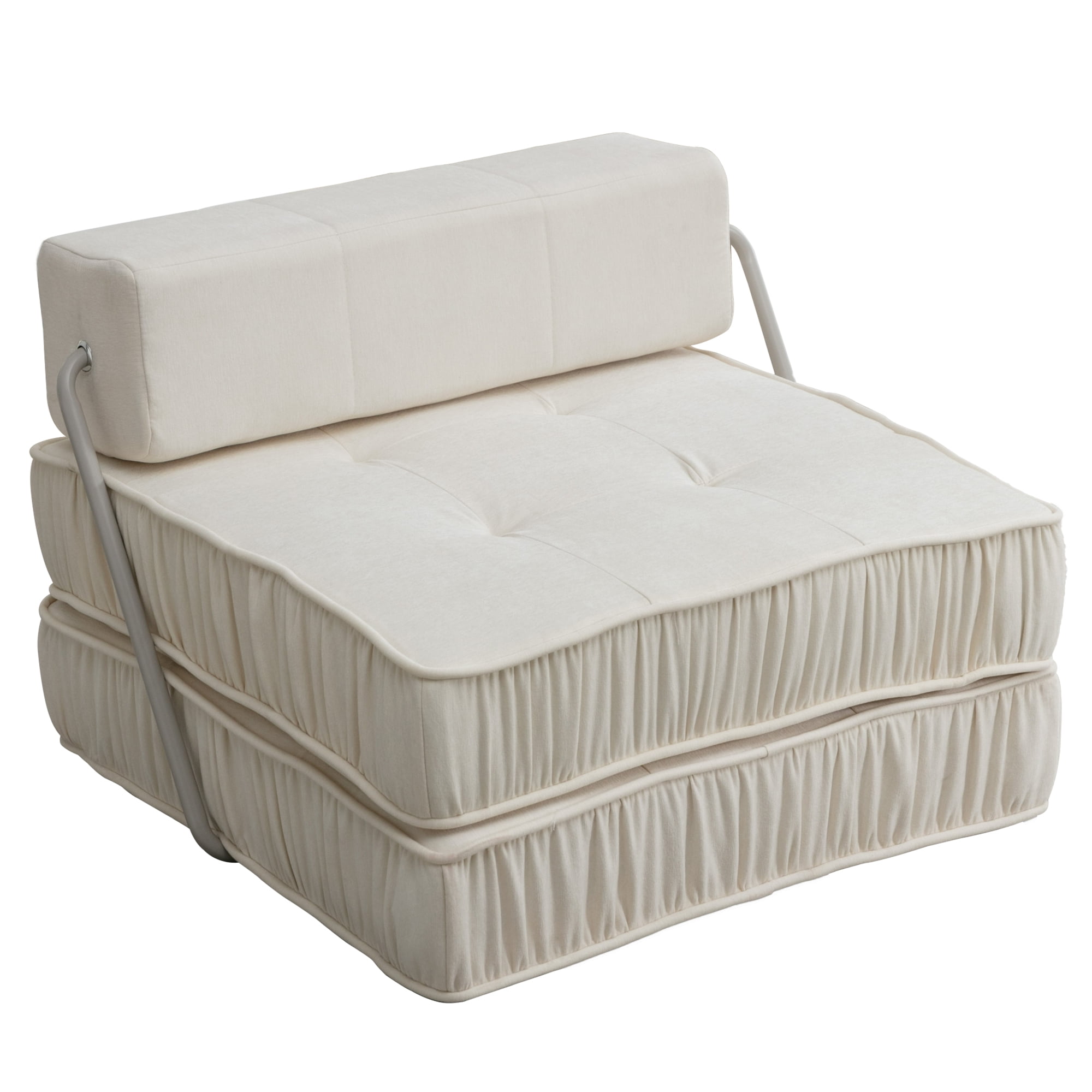 Adjustable Modern Folding Sofa, Minimalist Chenille Convertible Sofas ...