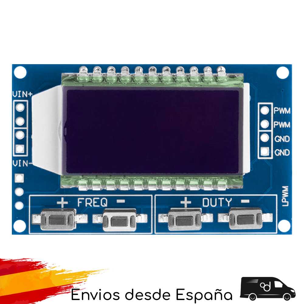Adjustable Module Signal Generator PWM Pulse Frequency Duty Cycle LCD Display 1Hz - 150KHz ...