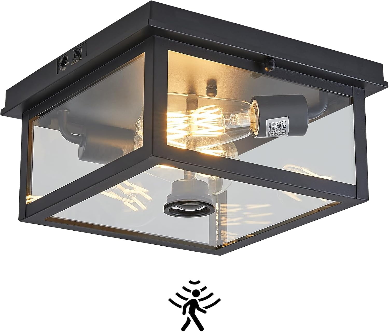 Adjustable Motion Sensor Ceiling Light Fixture Outdoor Modern Design of ...