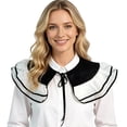 Adjustable Multi Layer Ruffle Detachable Collar For Blouses Dresses ...