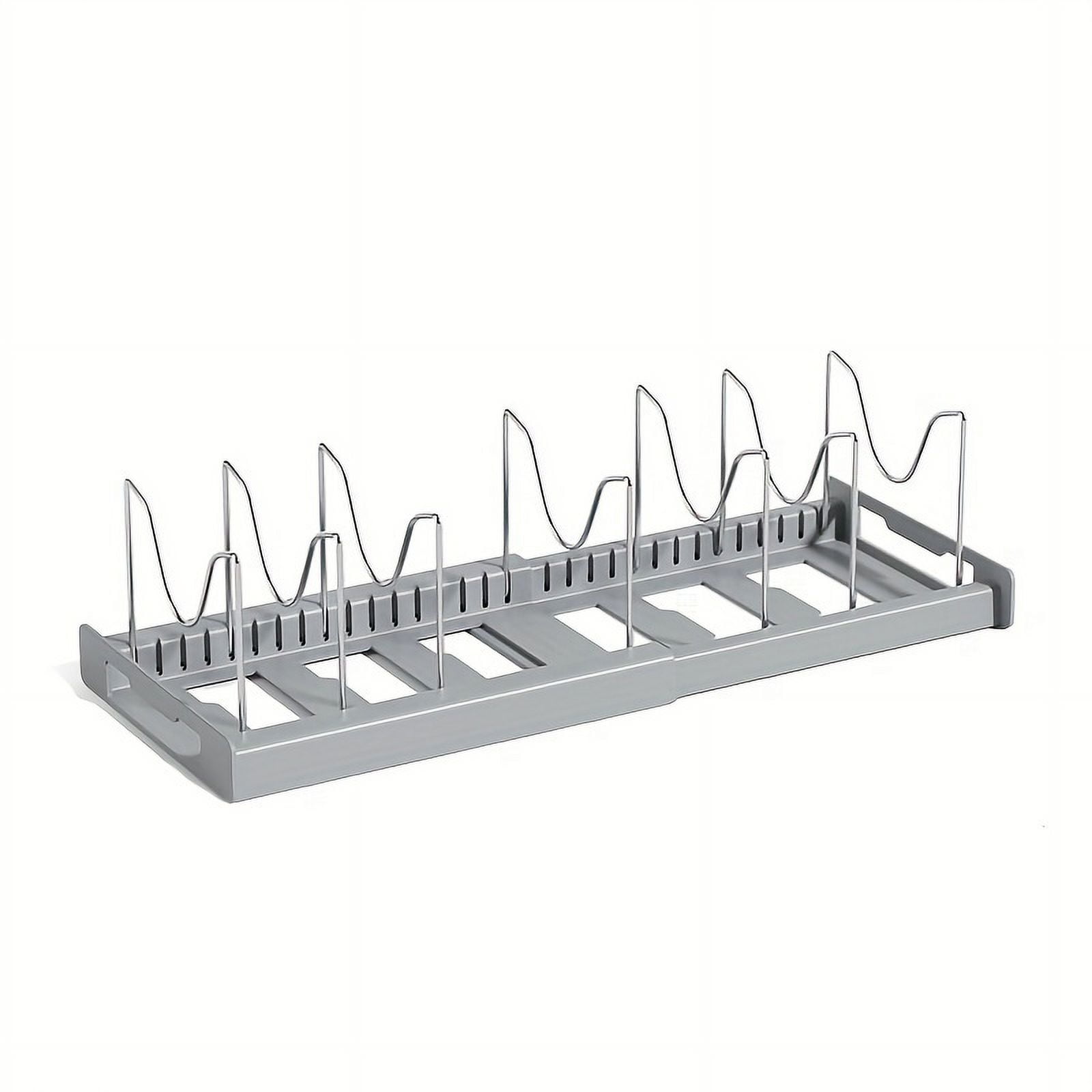 Adjustable Multi-Purpose Pot Organizer - Expandable Kitchen Cabinet ...