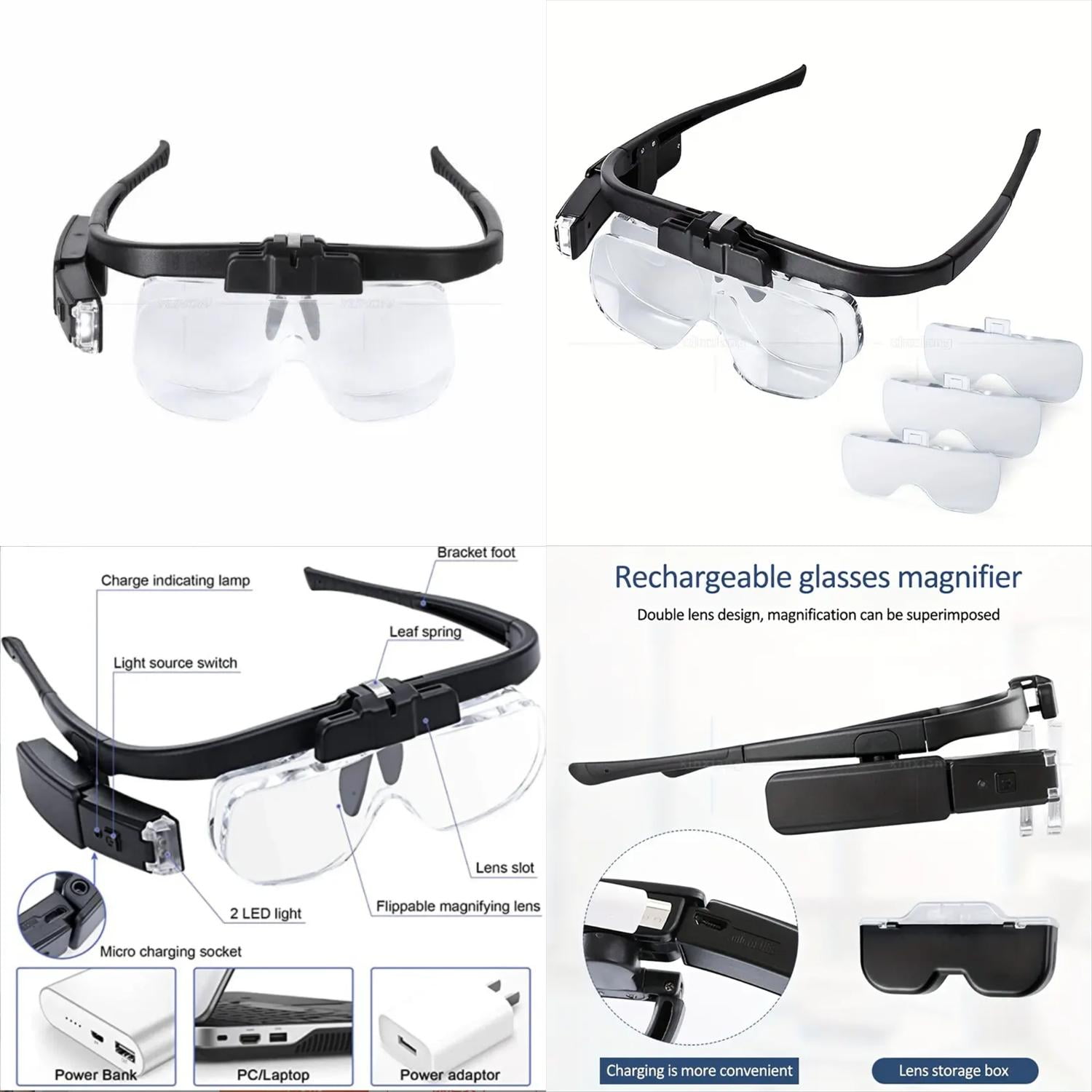 Adjustable Multi-functional Rechargeable USB Illuminated Magnifier ... Adjustable Multi-functional Rechargeable USB Illuminated Magnifier ...