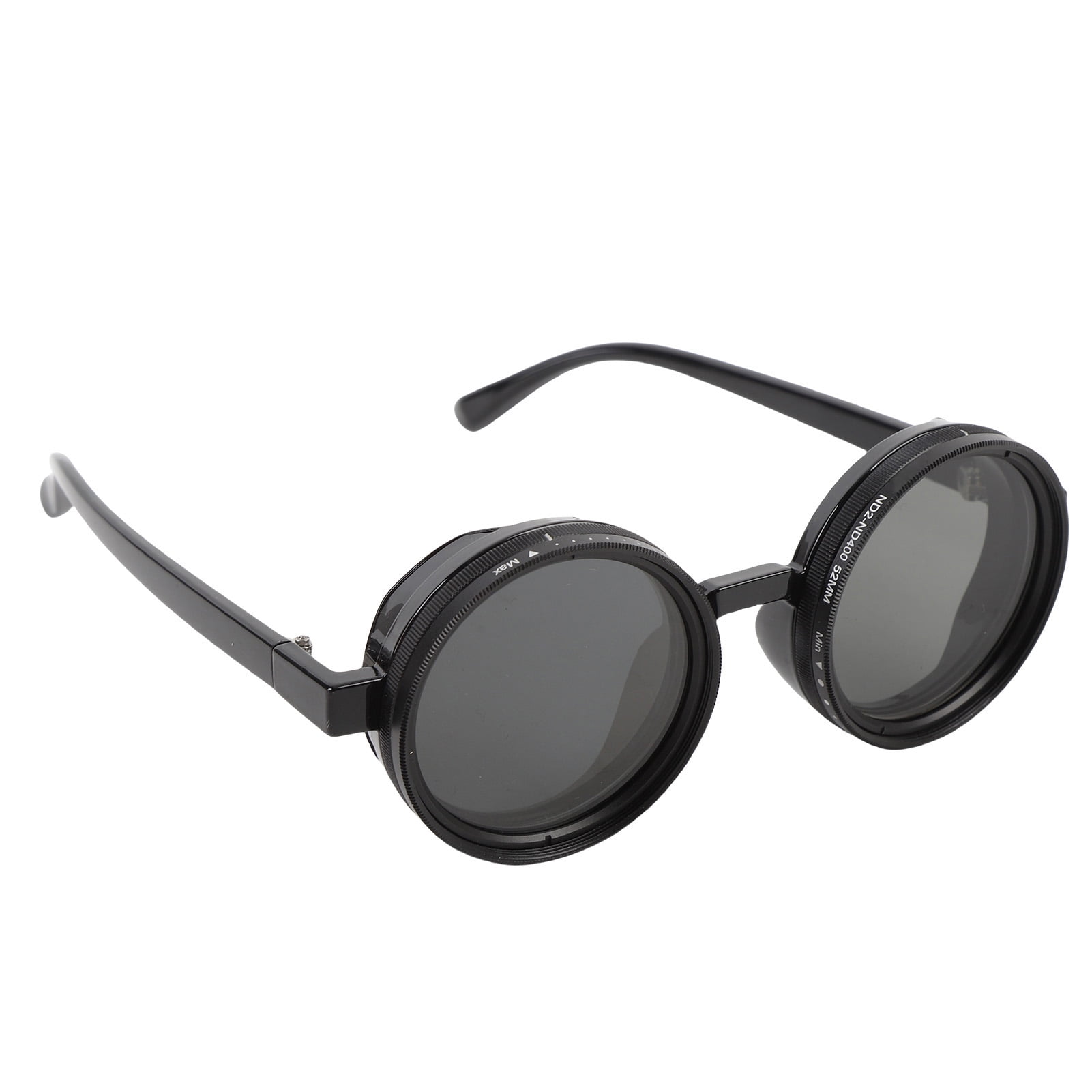 Adjustable ND Filter Sunglasses, Polarized Round Fishing Glasses for ...