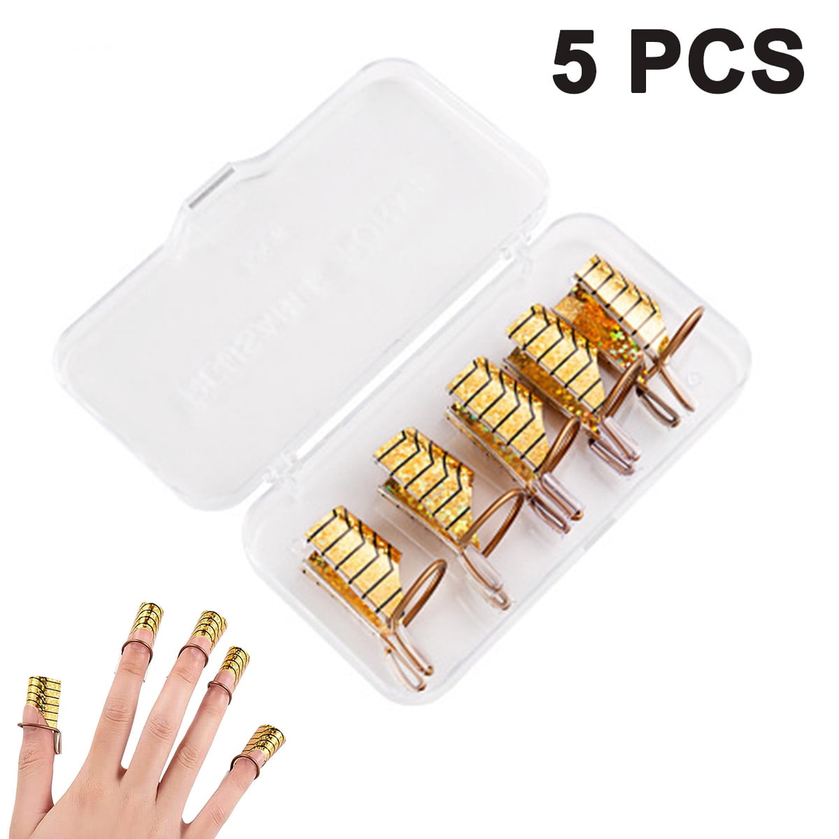 Adjustable Nail Extension,5Pcs Forms Guide Protector Nail Tips Acrylic ...