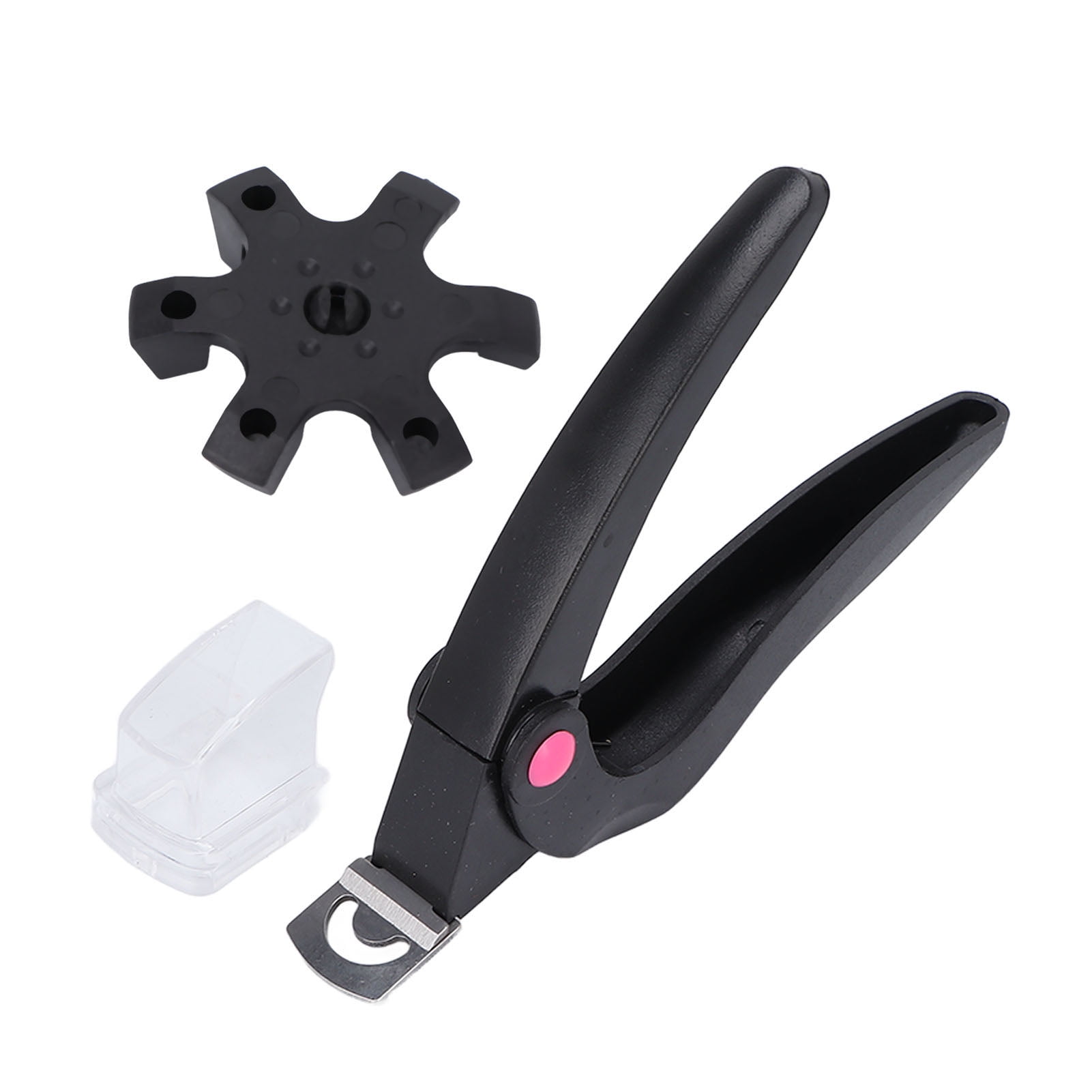 Adjustable Nail Tip Clipper Stainless Steel Cutter with Plastic Cement ...