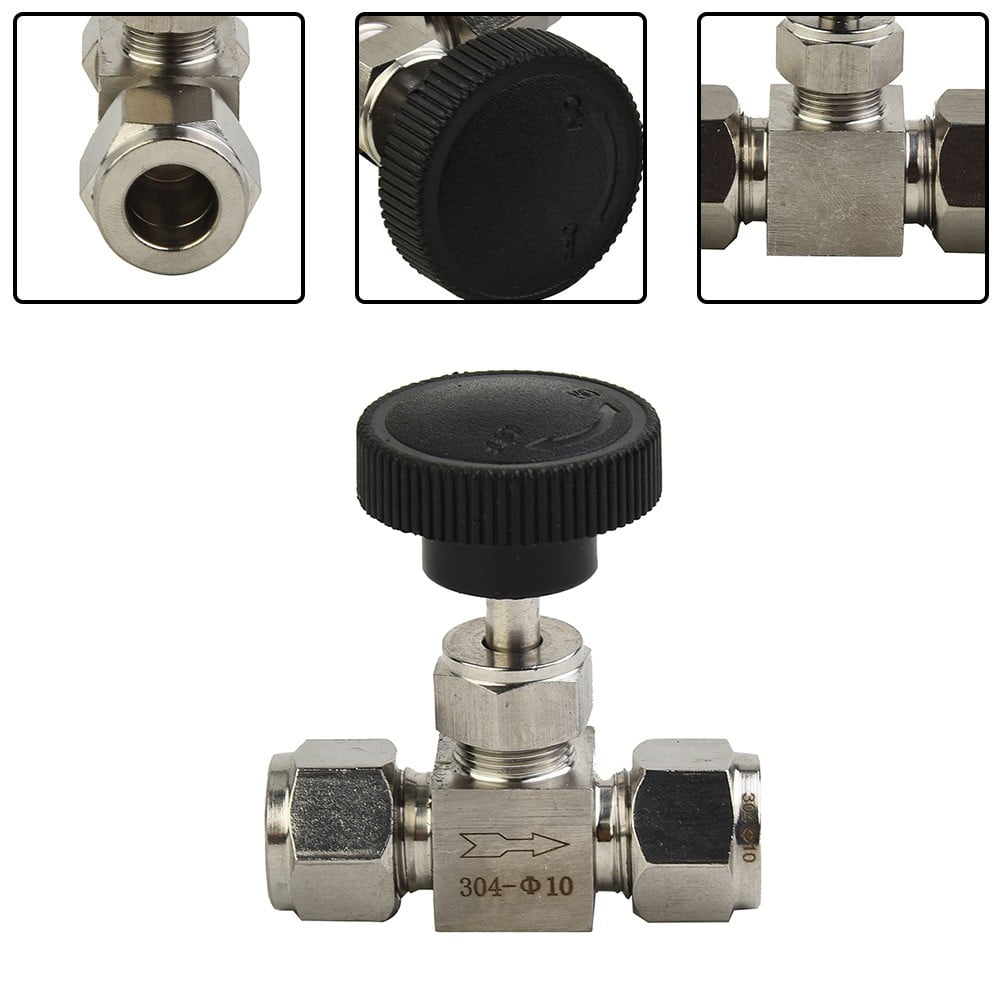 Adjustable Needle Valve O.D 3/4/6/8/10/12Mm Stainless Steel 304 Needle ...