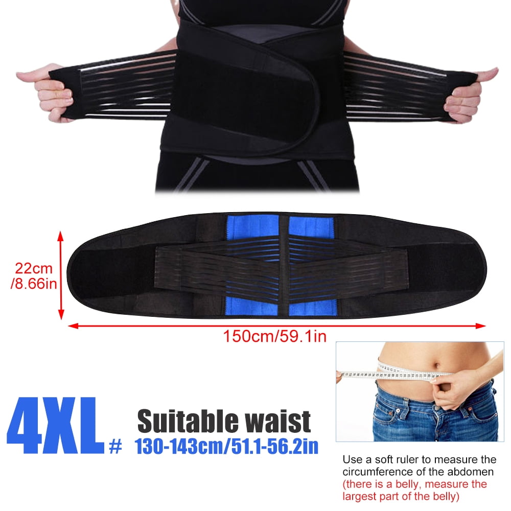 Adjustable Neoprene Double Pull Lumbar Support Lower Brace Pain Relief ...