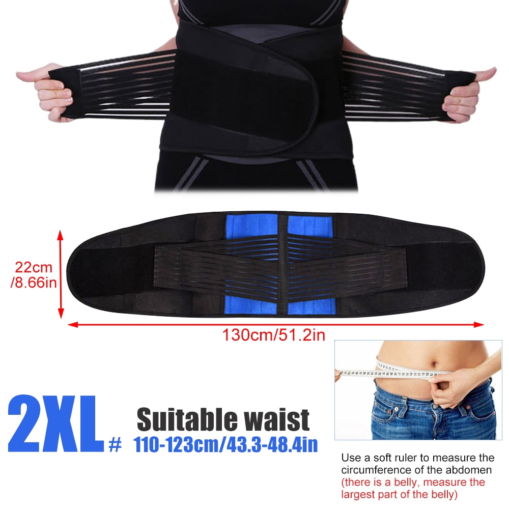 Adjustable Neoprene Double Pull Lumbar Support Lower Brace Pain Relief ...
