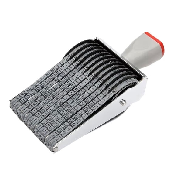 Adjustable Number Letter Roller Stamp Rotating Rubber Stamp Business ...
