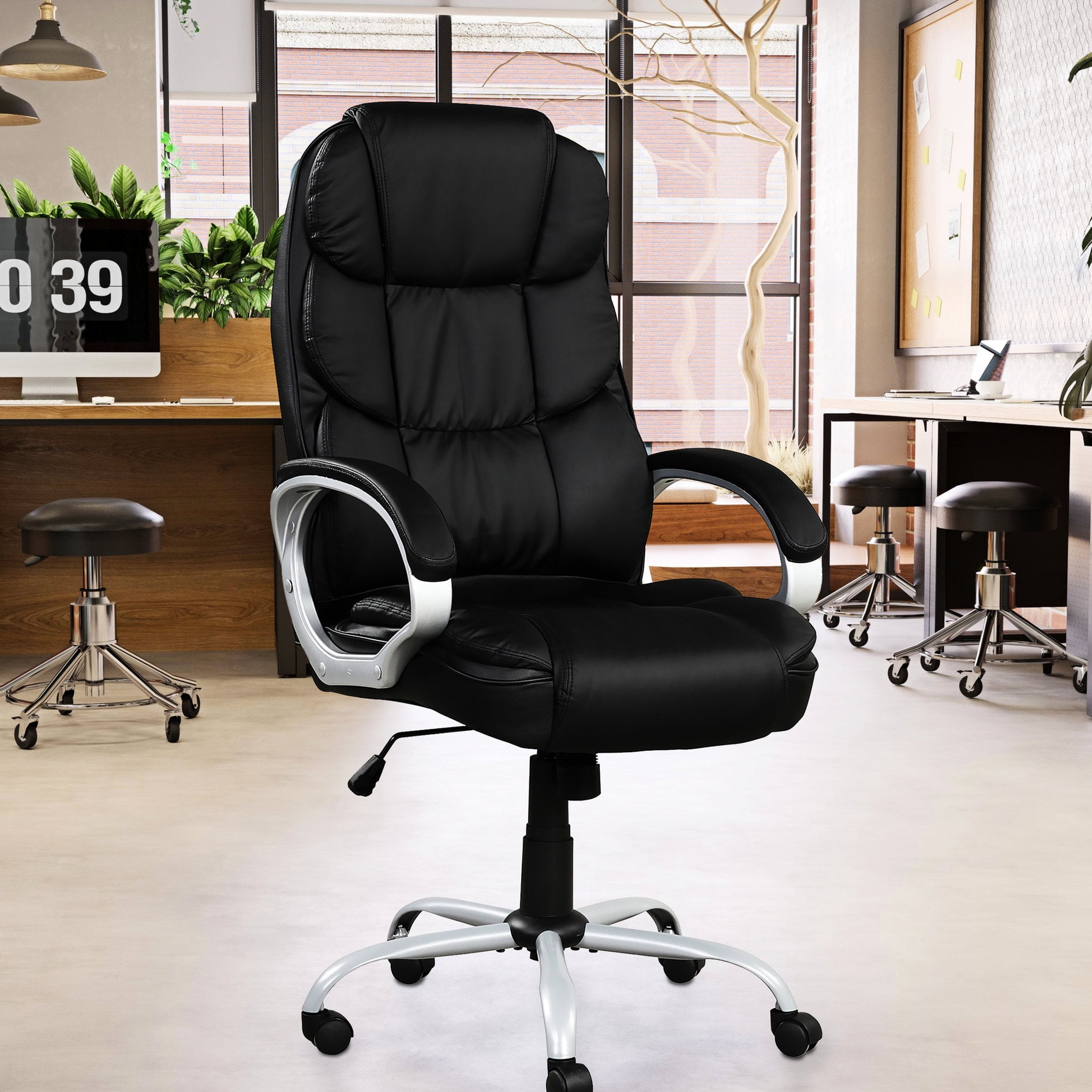 Adjustable Office Task Chair | 360-Degree Rotation & Height Adjustment for Workspace | Durable ...