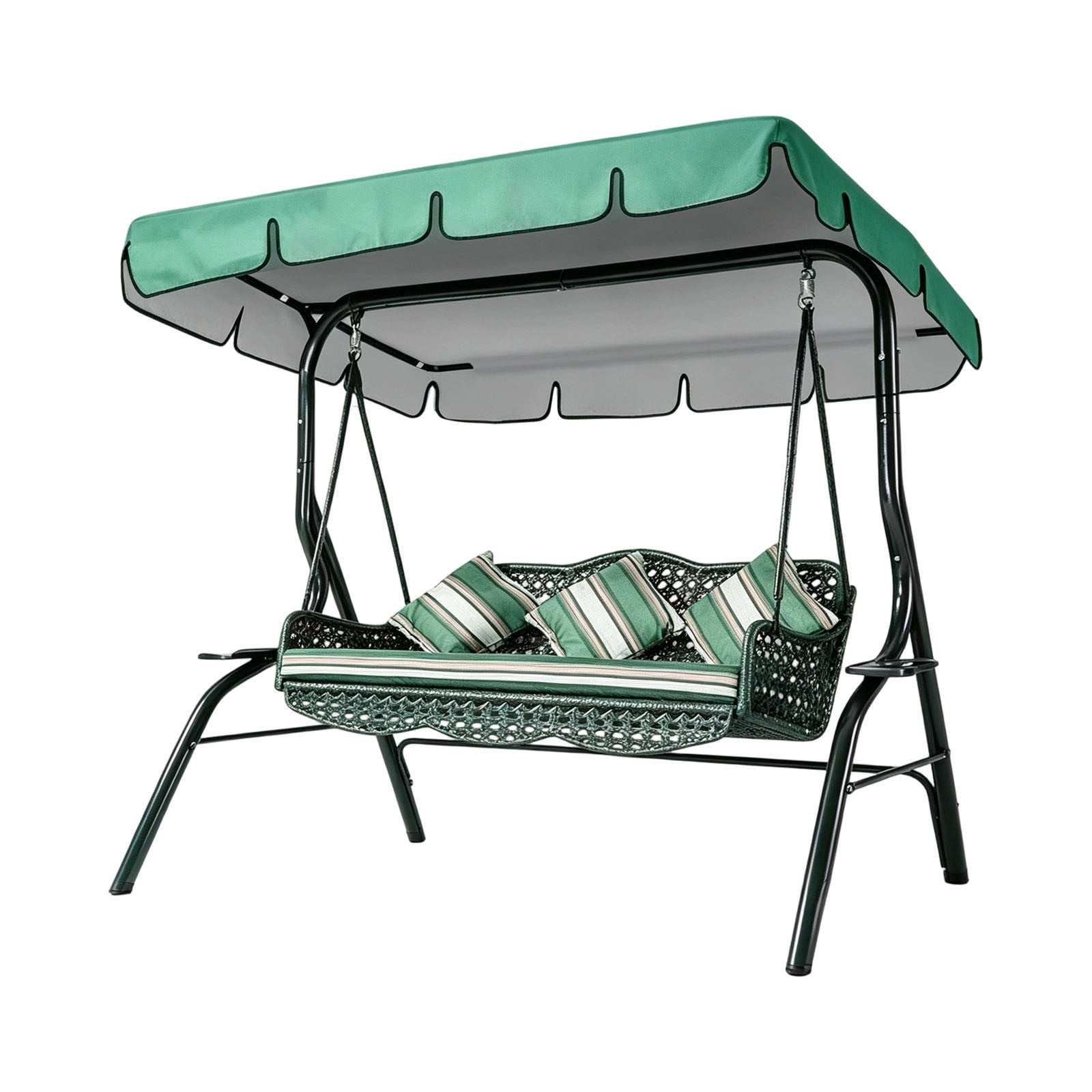 Adjustable Outdoor Porch Swing Canopy Cover, Waterproof UV Resistant ...