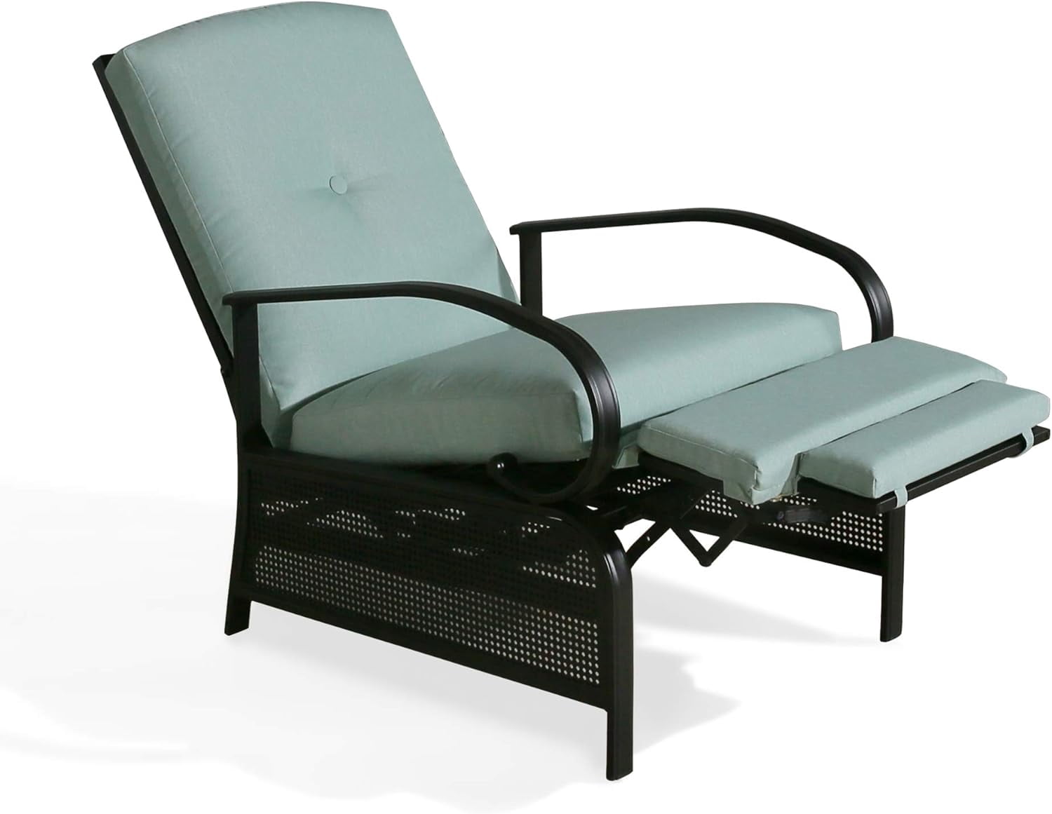Adjustable Outdoor Reclining Lounge Chair Patio Recliner Chair with ...