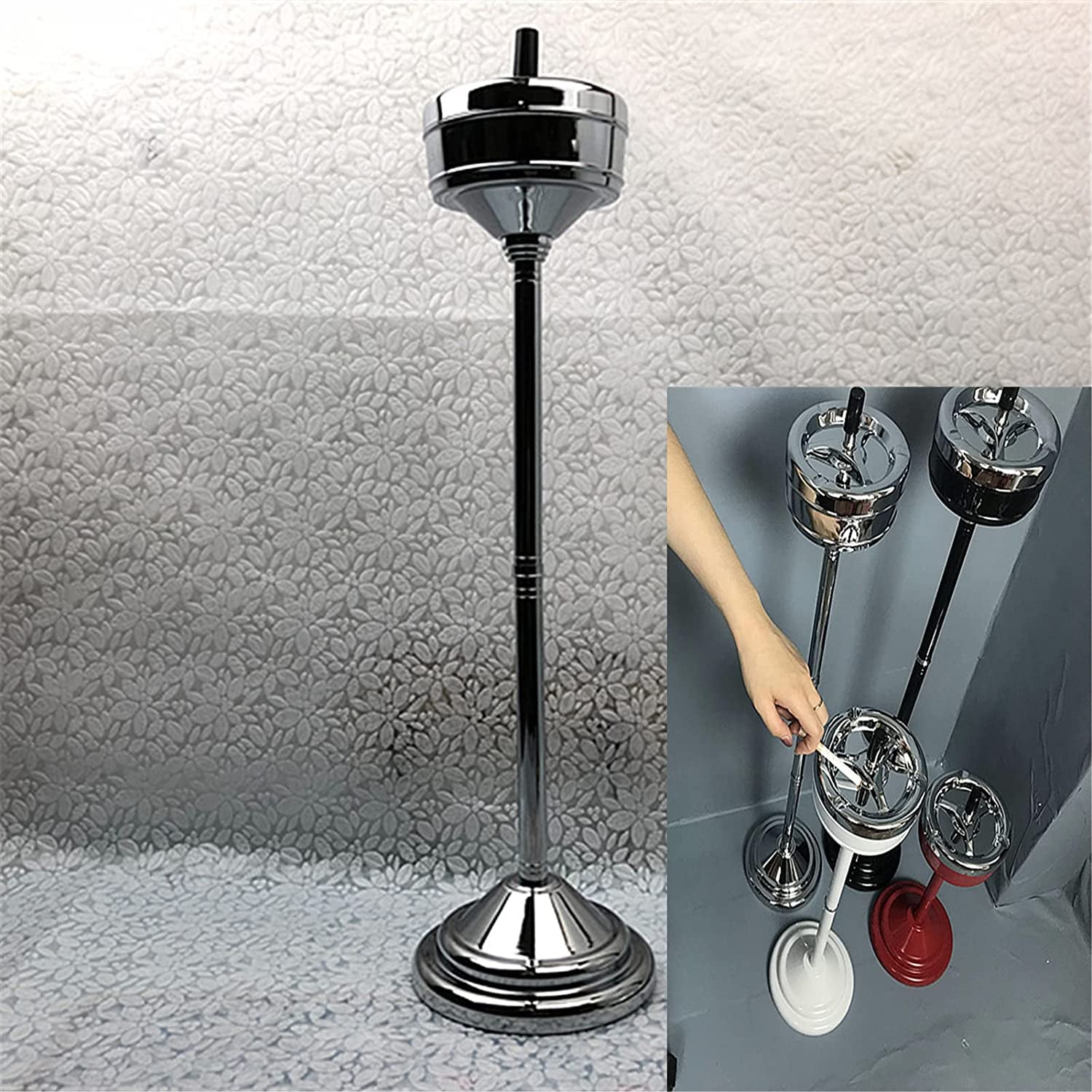 Adjustable Outdoor Standing Ashtray Detachable Floor Stand Ash Tray ...