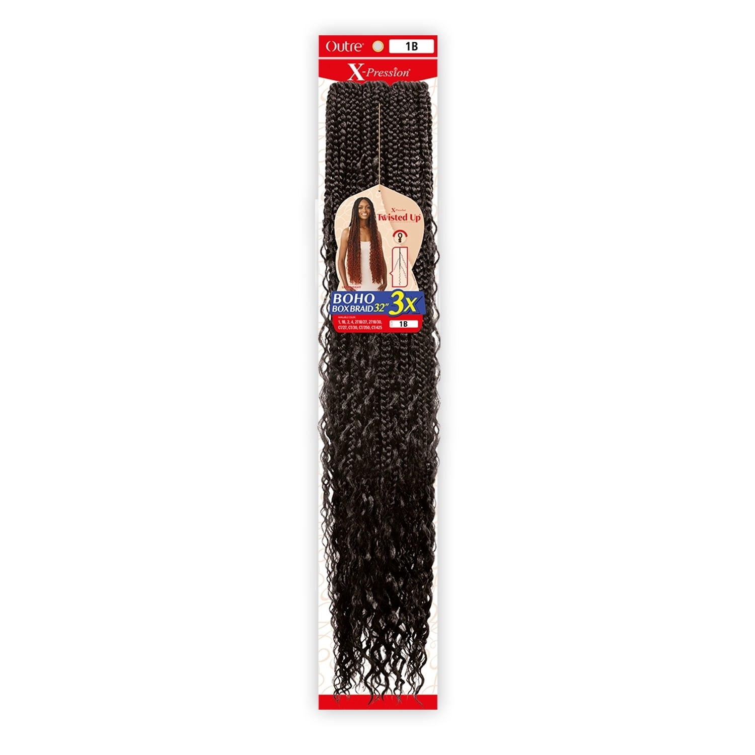 Adjustable Outre Synthetic Crochet Braids X with Pression Twisted Up 3X ...