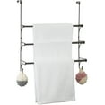Auledio Adjustable Over The Door Towel Rack, 3-Bar Metal Wire ...