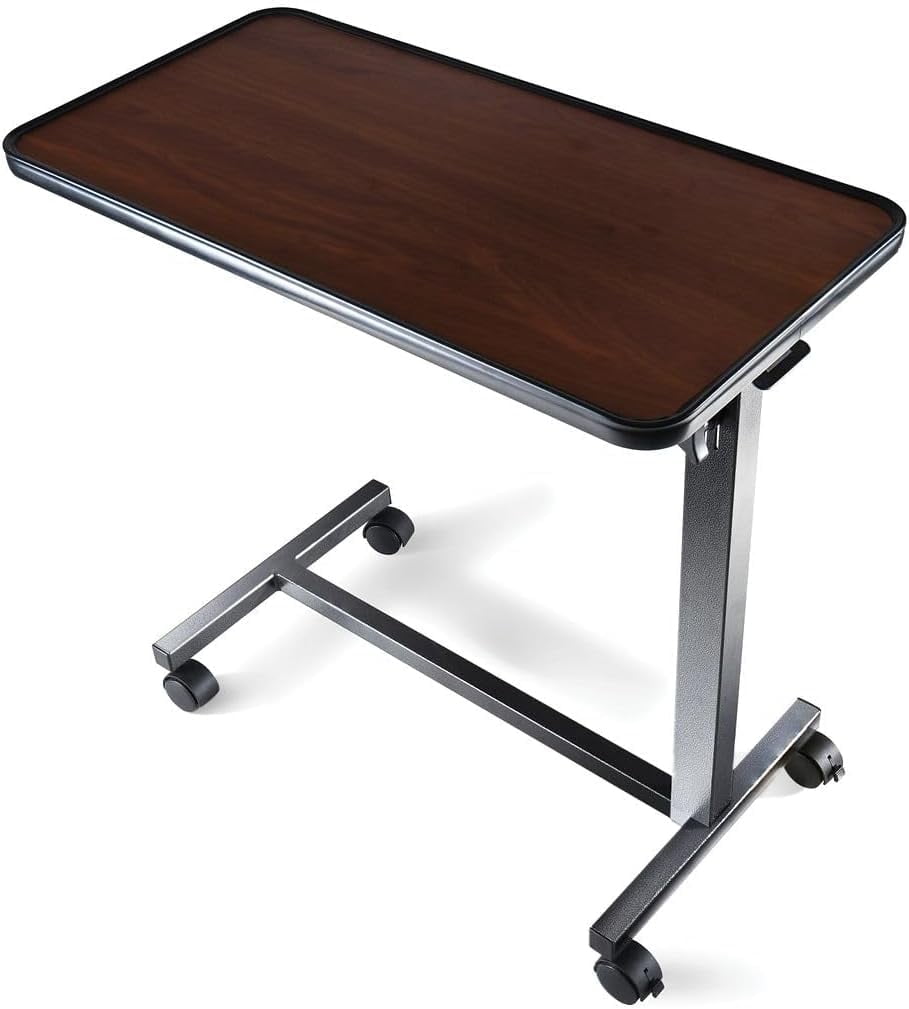 Medical King Adjustable Overbed Bedside Table with Wheels - Walmart.com
