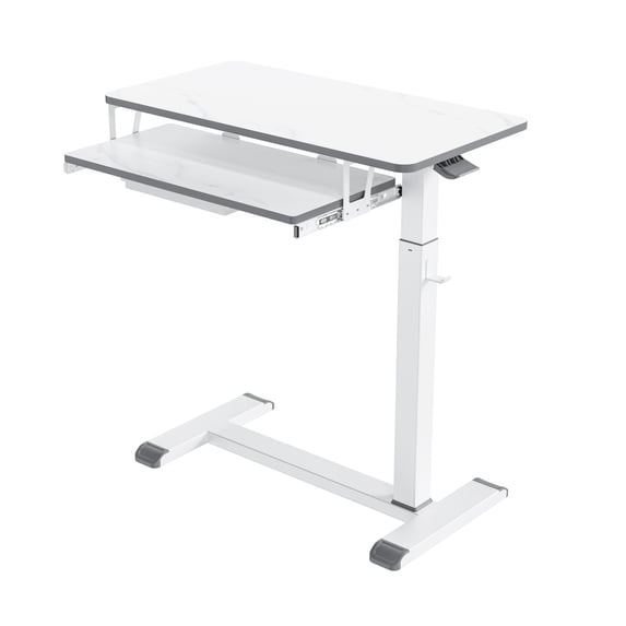 Adjustable Overbed Bedside Table With Wheels, Medical Bed Tray Desk ...