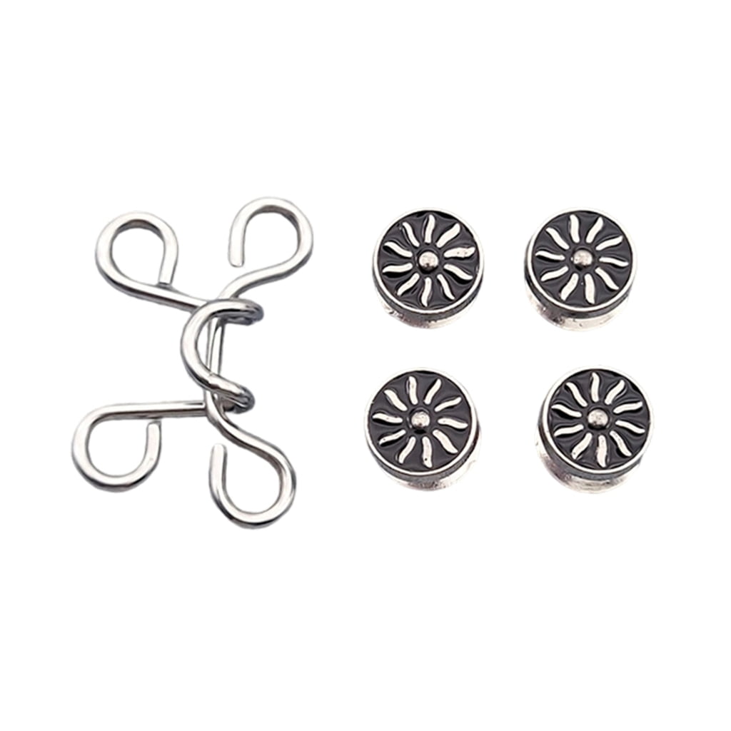 Adjustable Pants Waist Tightener Jeans Button Pin Metal Waist Buckles ...