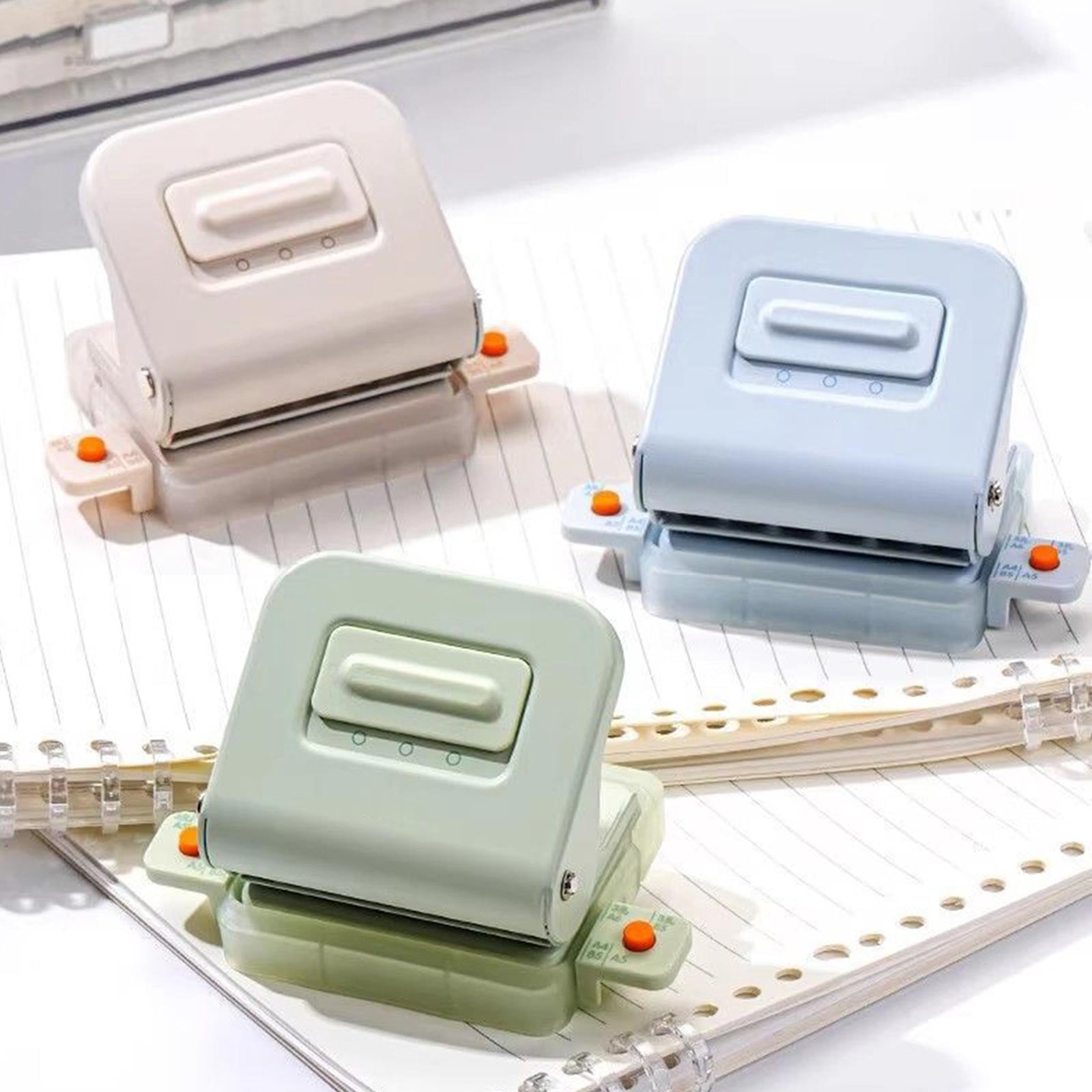 Adjustable Paper Punch Portable Metal Plastic Hole Puncher with ...