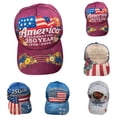Adjustable Patriotic Baseball Cap 250th Anniversary Retro Floral ...
