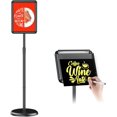 Adjustable Pedestal Floor Stand Sign Holder for 8.5*11 inches Poster or ...