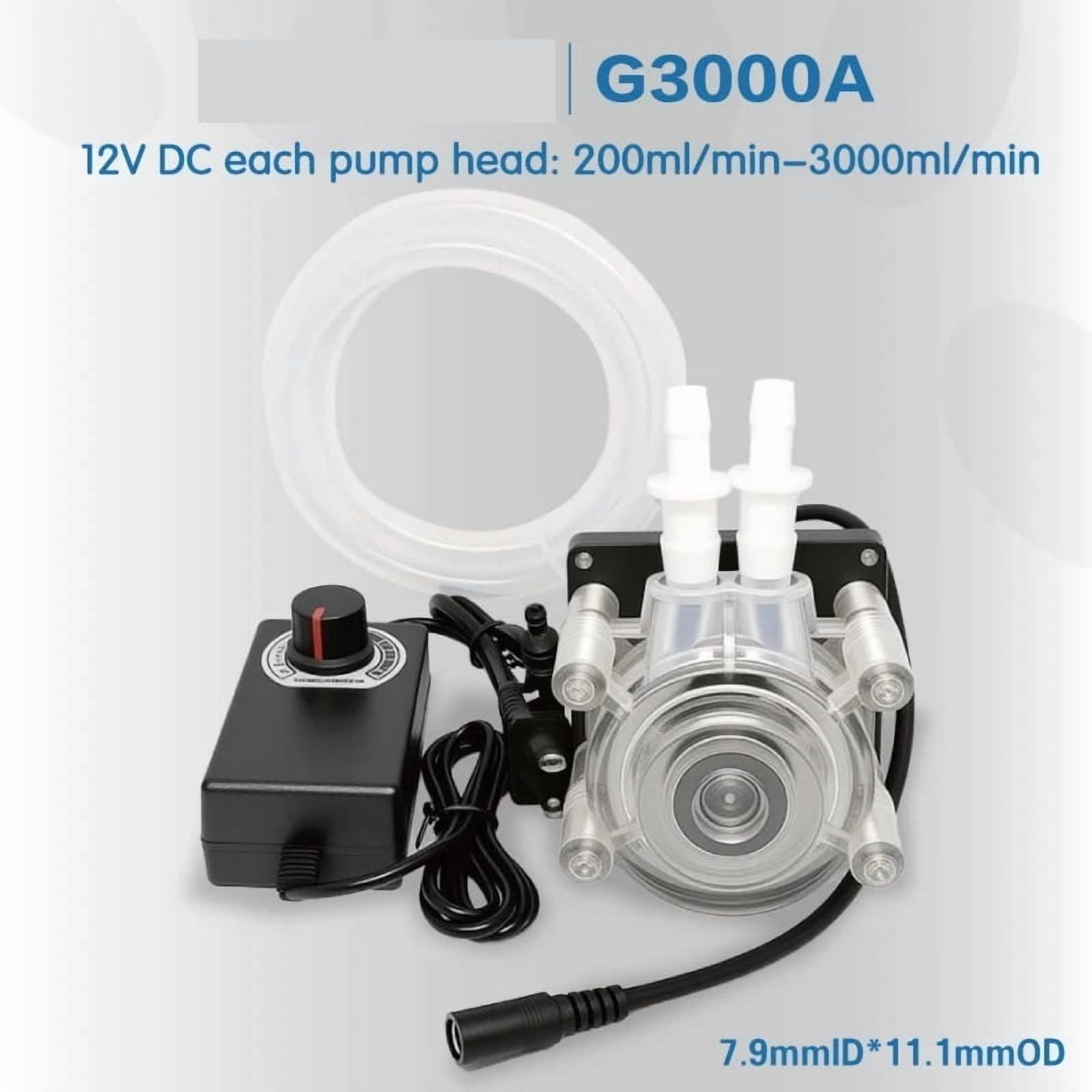 Adjustable Peristaltic Pump 50-500 ml/min (0.013-0.13GPH) Power Adapter ...