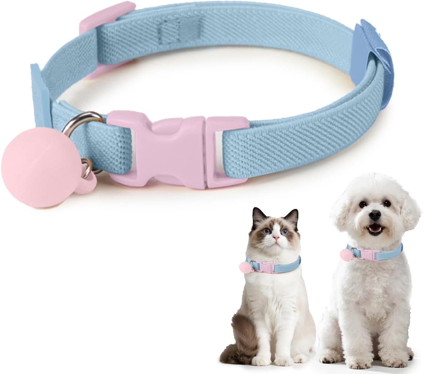 Adjustable Pet Collar for Small Dogs & Cats – Soft & Durable Polyester ...