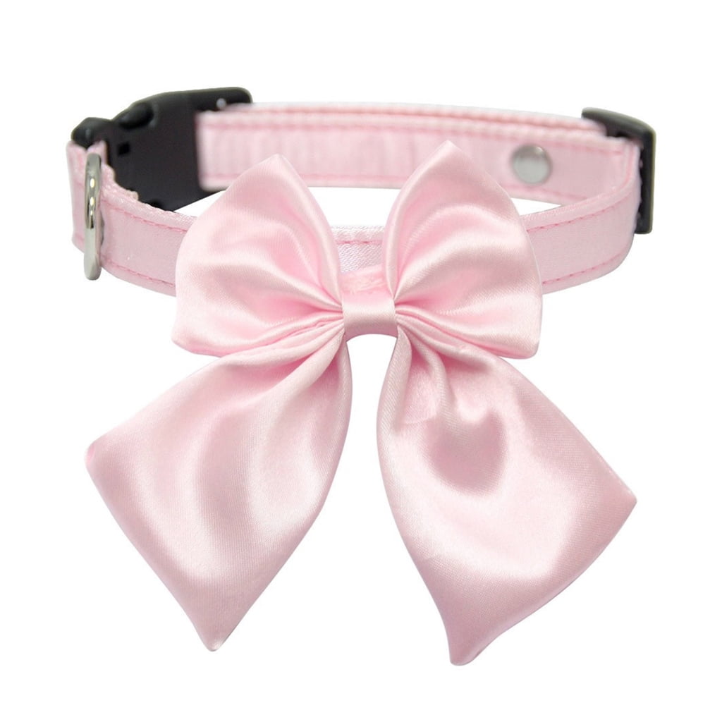 Adjustable Pet Collar for Dogs and Cats Large Bowknot Elegant Collar ...