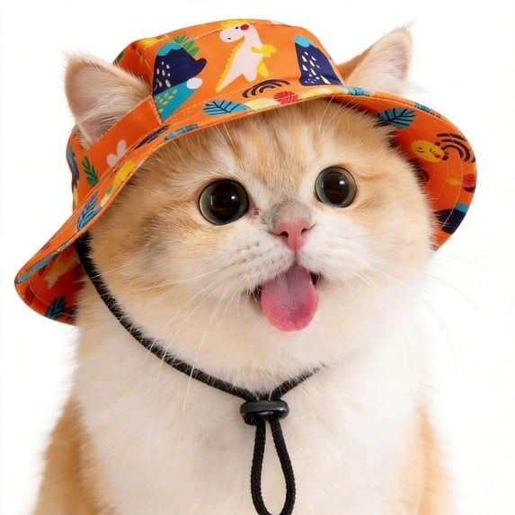 Adjustable Pet Fisherman Sun Hat, Breathable Lightweight Outdoor Sun ...