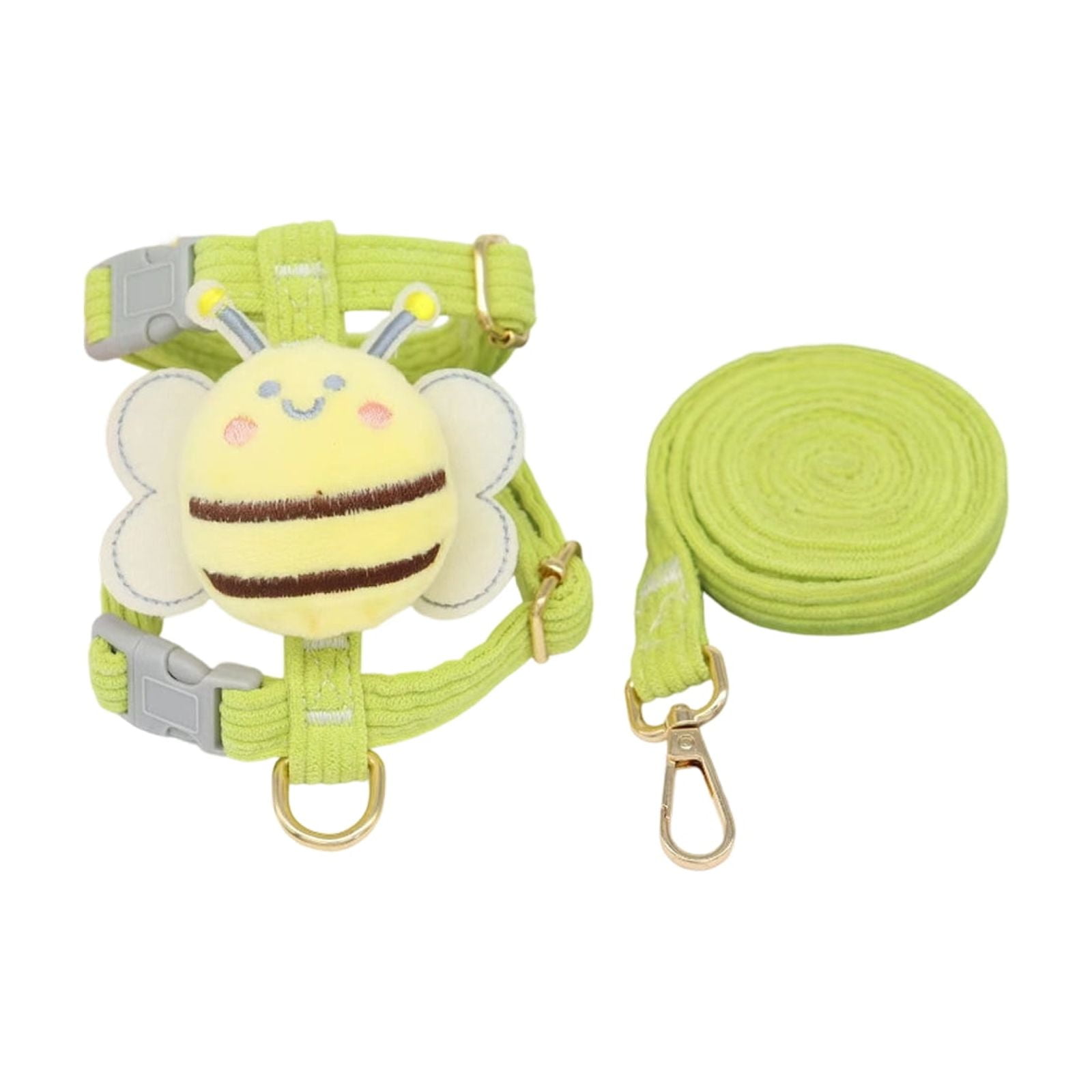 Adjustable Pet Harness and Leash Set with Soft Padded Strap and Cartoon ...