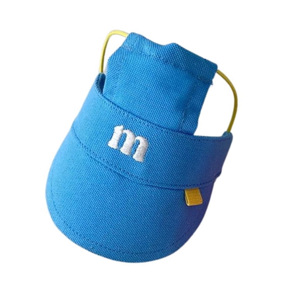 Adjustable Pet Hat with Embroidered M Letter Sun Protective Breathable ...