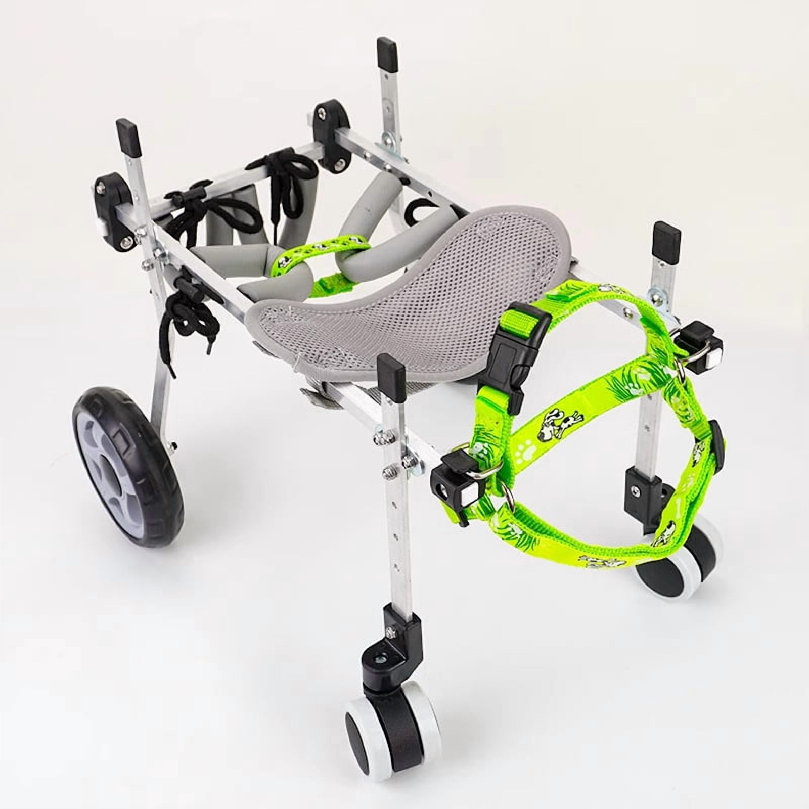Adjustable Pet Mobility Wheelchair Full Support Dog Stroller For Front ...