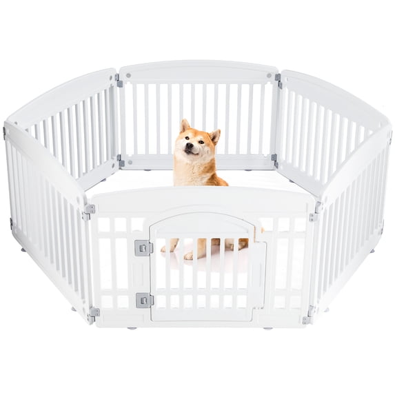Adjustable Pet Playpen - 4 & 6 Panel Portable Dog Fence for Small ...
