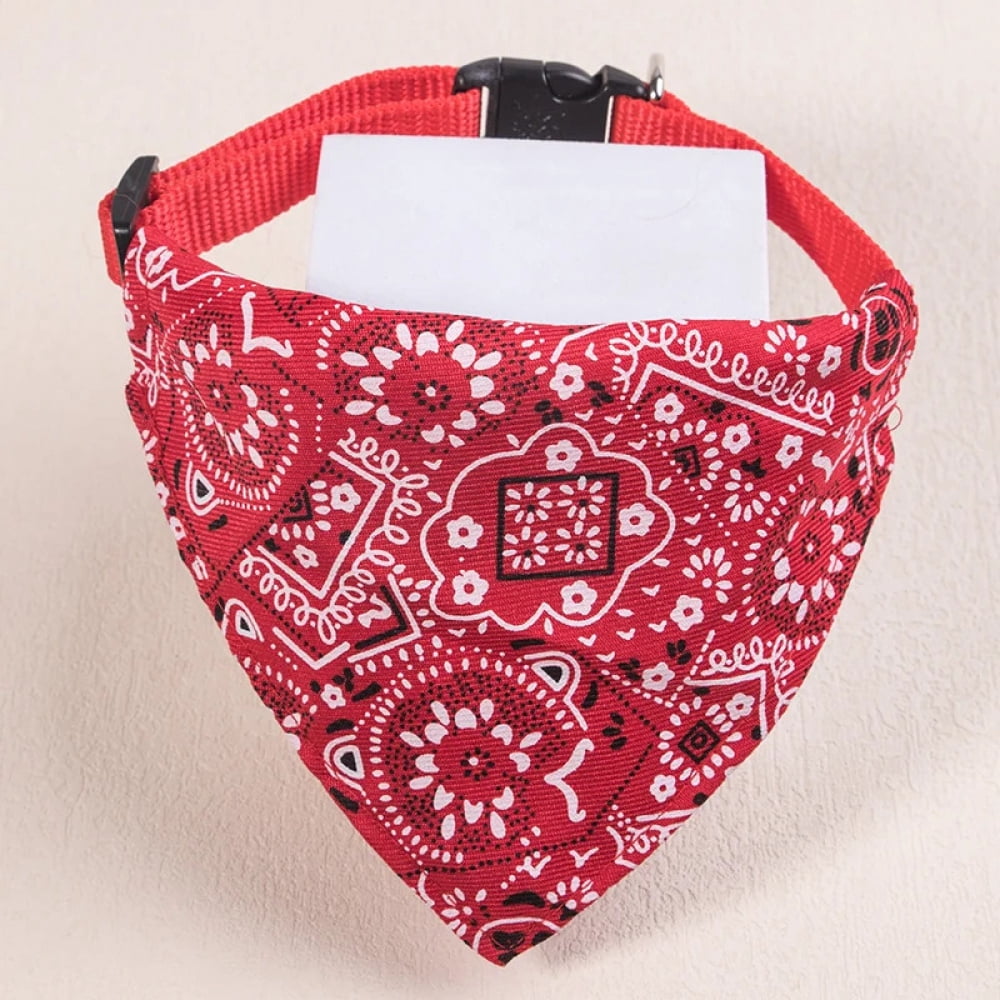 Adjustable Pet Puppy Cat Scarf Bandana Collar Neck Scarf For Small Dogs ...