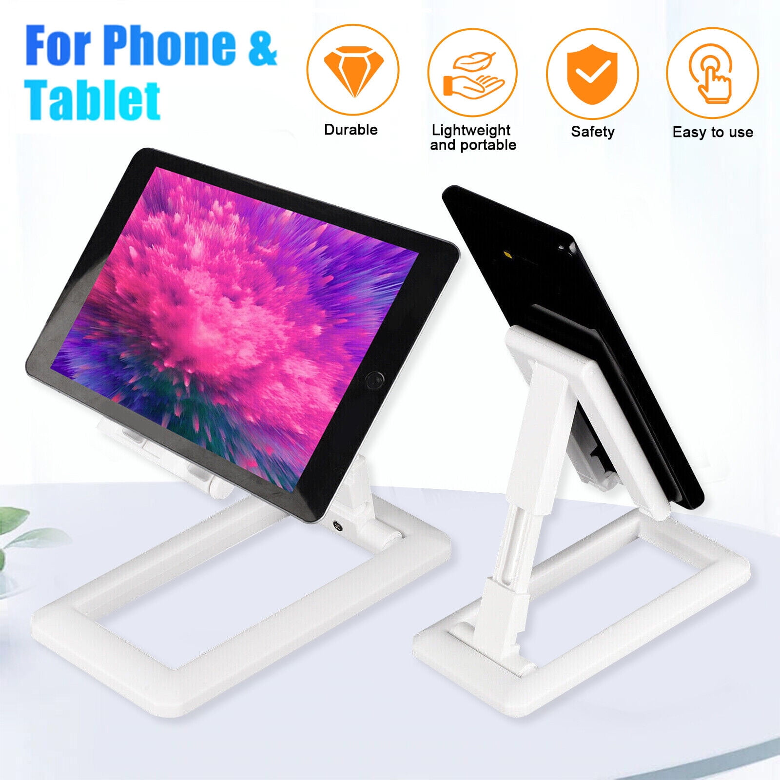 Adjustable Phone Tablet Desktop Stand Desk Holder Mount Cradle for ...