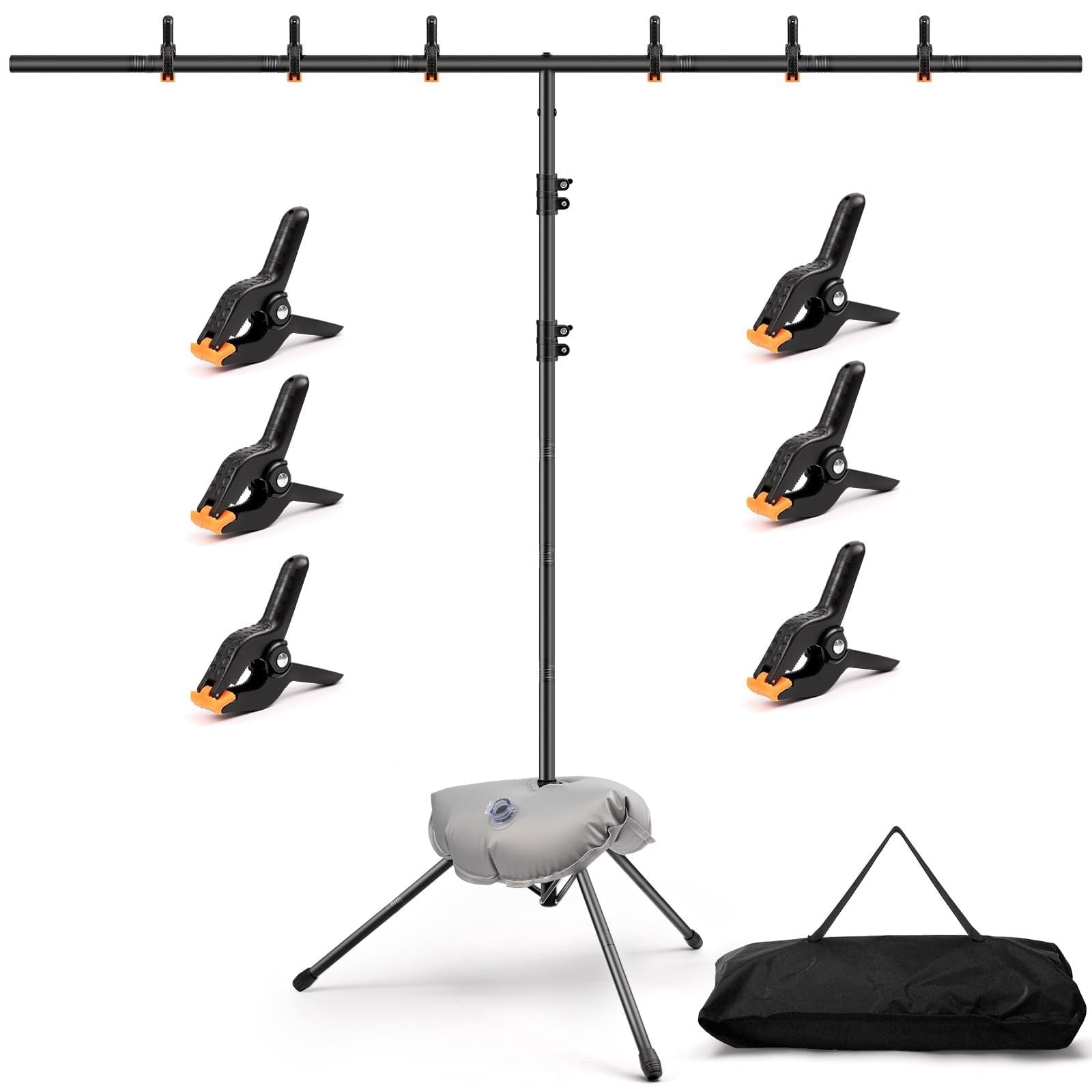 Adjustable Photo Backdrop Stand 8x5.3ft Portable Sturdy Back Drop Stand ...