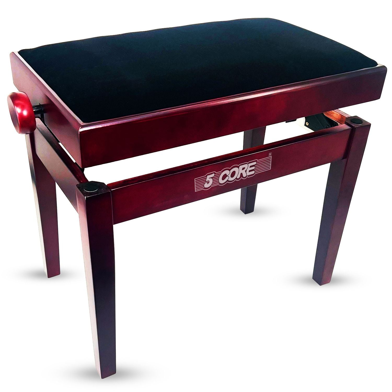 Adjustable Piano Bench with Spill-Resistant Seat - Silent Height ...