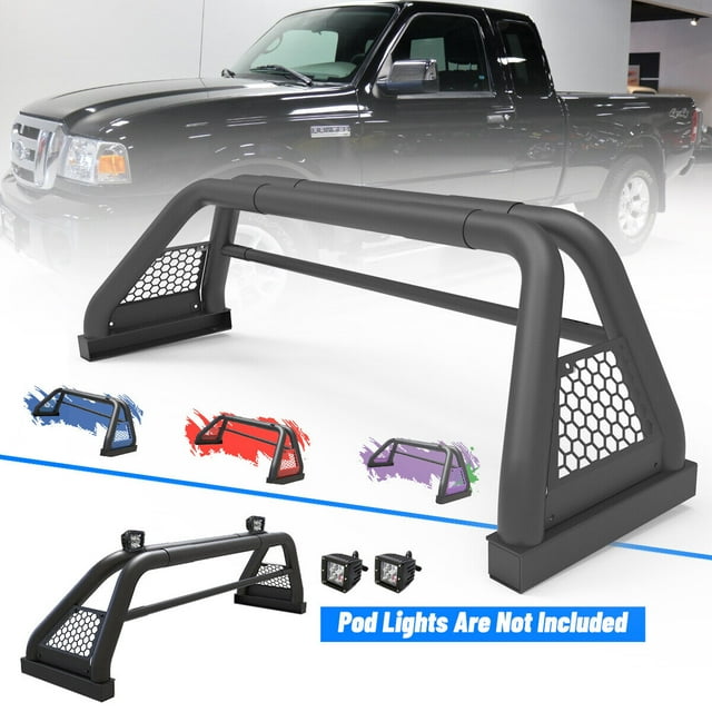 Ford Ranger 1993-2011 Adjustable Truck Bed Roll Bar, Sport Chase Rack ...