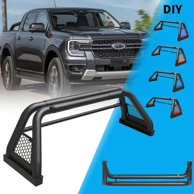 Adjustable Pickup Truck Roll Sport Bar Chase Rack Bed Bar For 2019-2023 ...