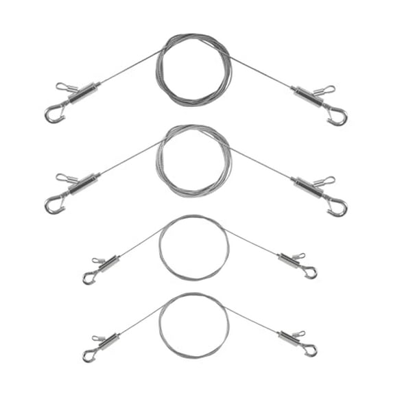 Adjustable Picture Hanging Wire, 2PCS 1m x 1mm Small Hooks + 2PCS 2m x ...