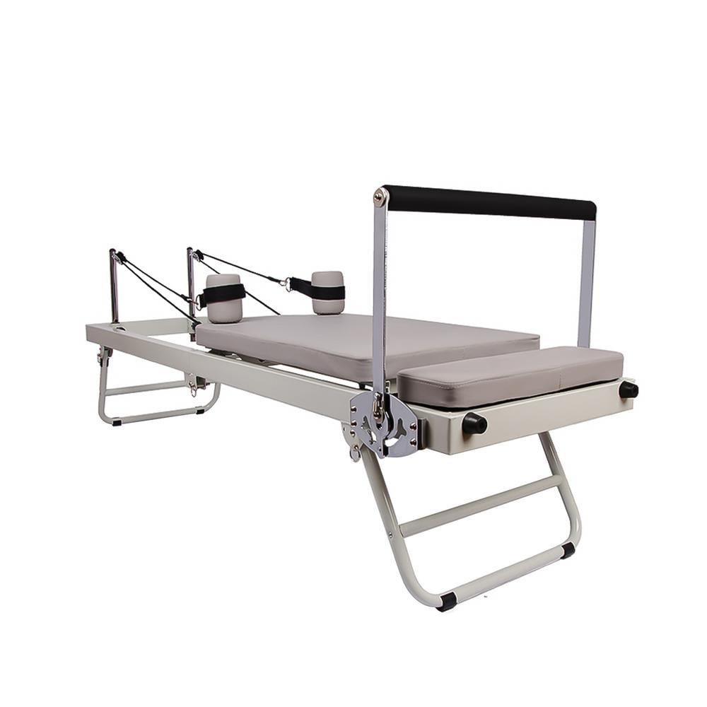 Adjustable Pilates Reformer Machine, Folding Workout Bed with 300 Lbs ...